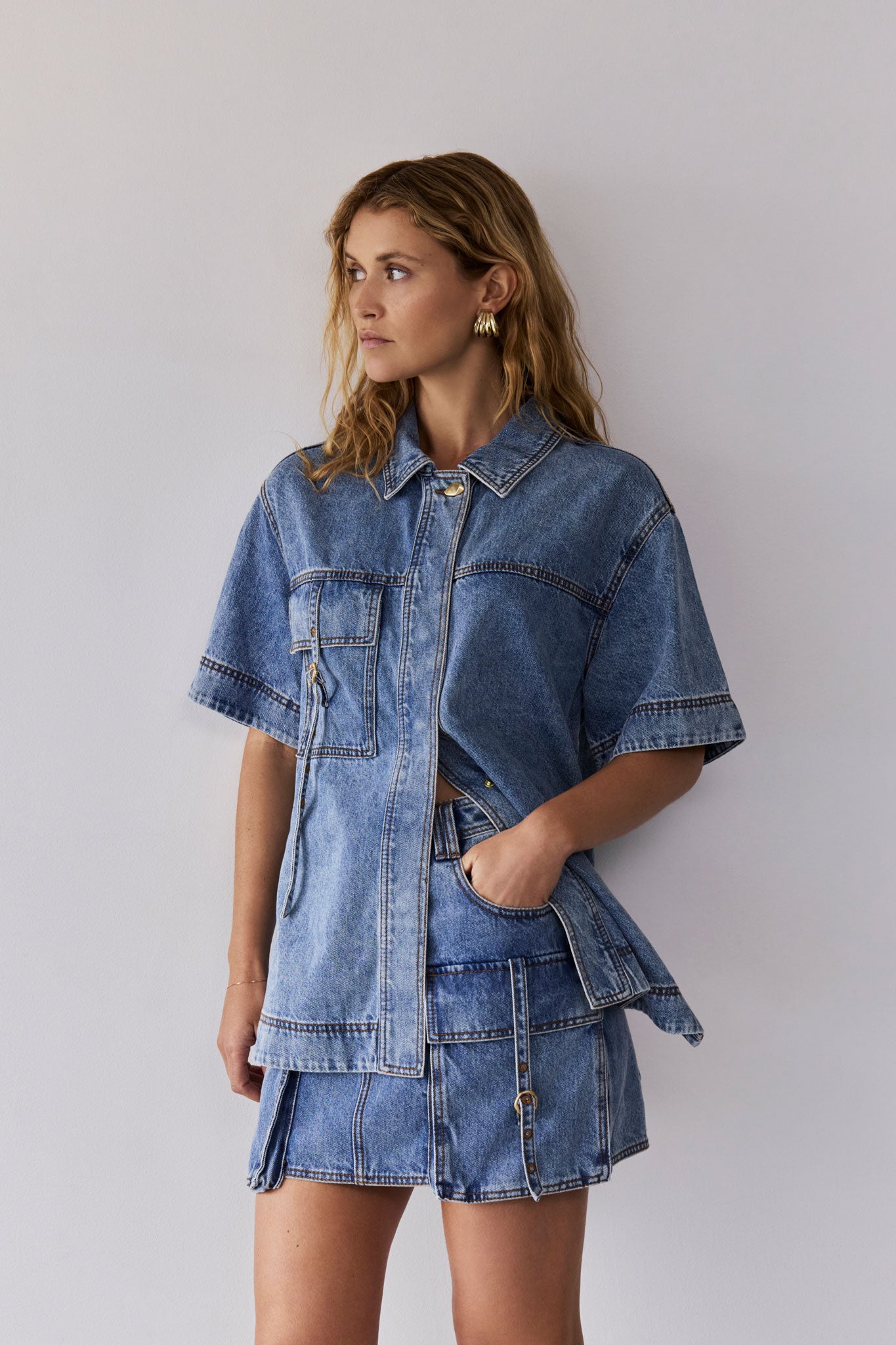 Juno Denim Shirt | Coveti