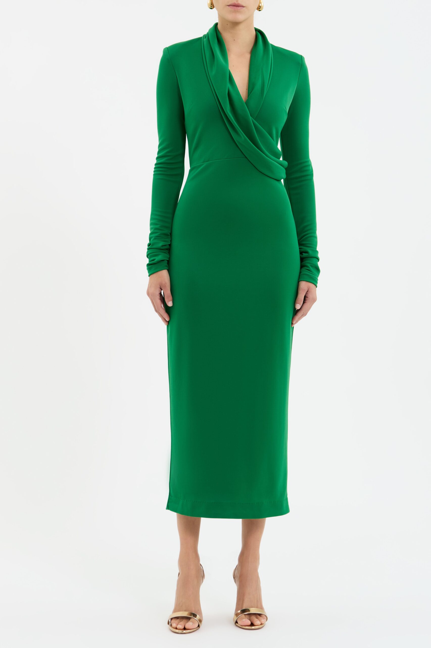 Erin Long Sleeve Midi Dress – Coveti