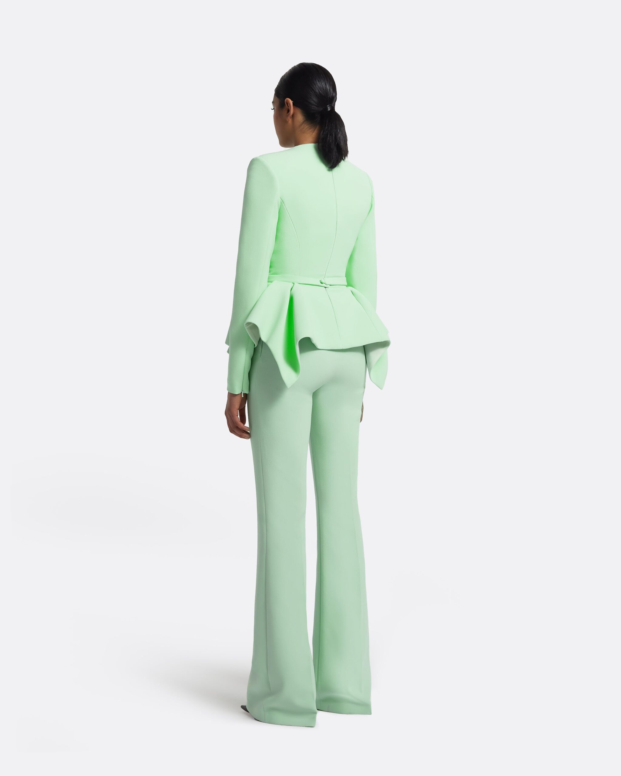 Alexa Trousers In Brook Green | Safiyaa Pants Coveti