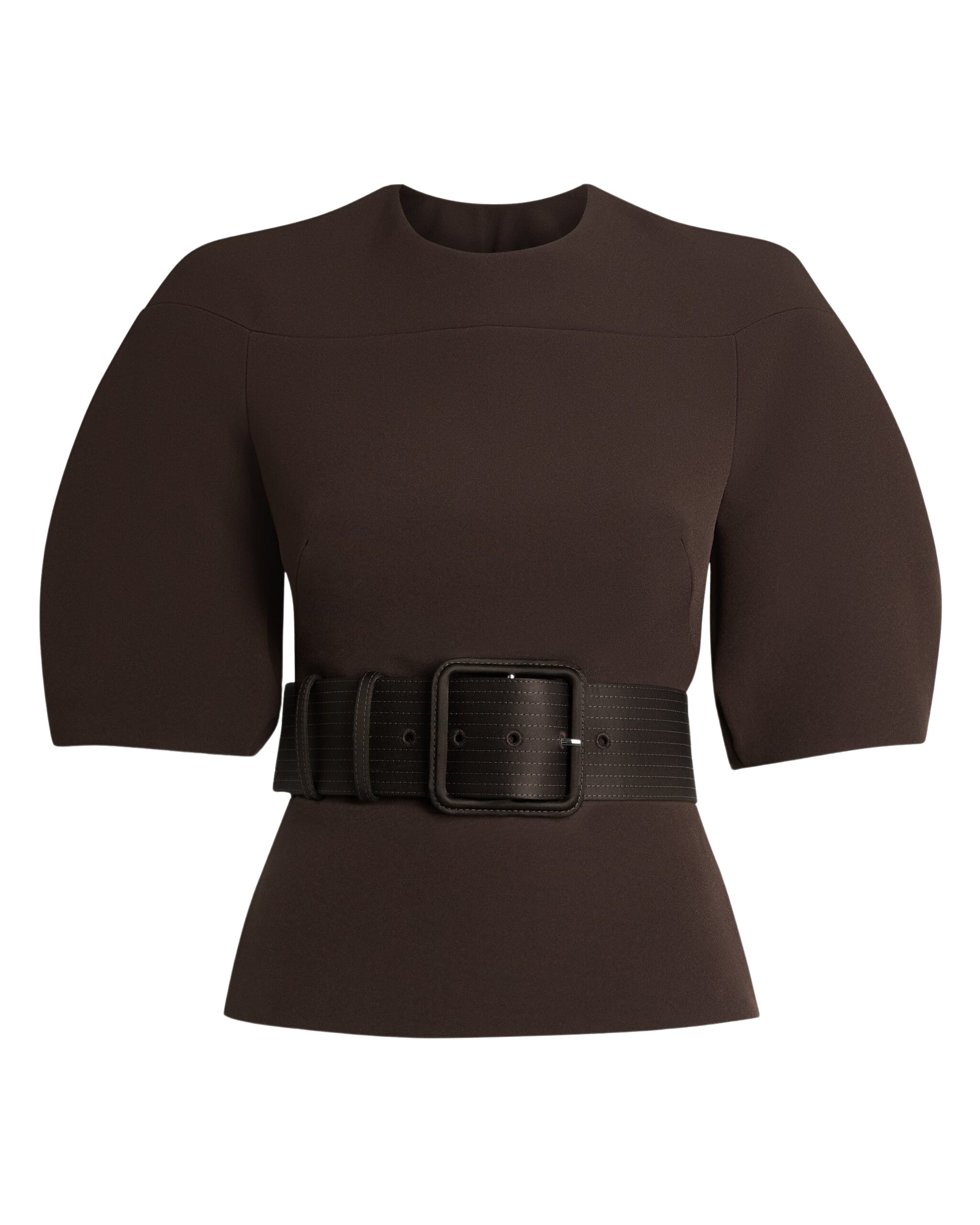 Kimari Top In Peat Brown | Safiyaa Tops Coveti