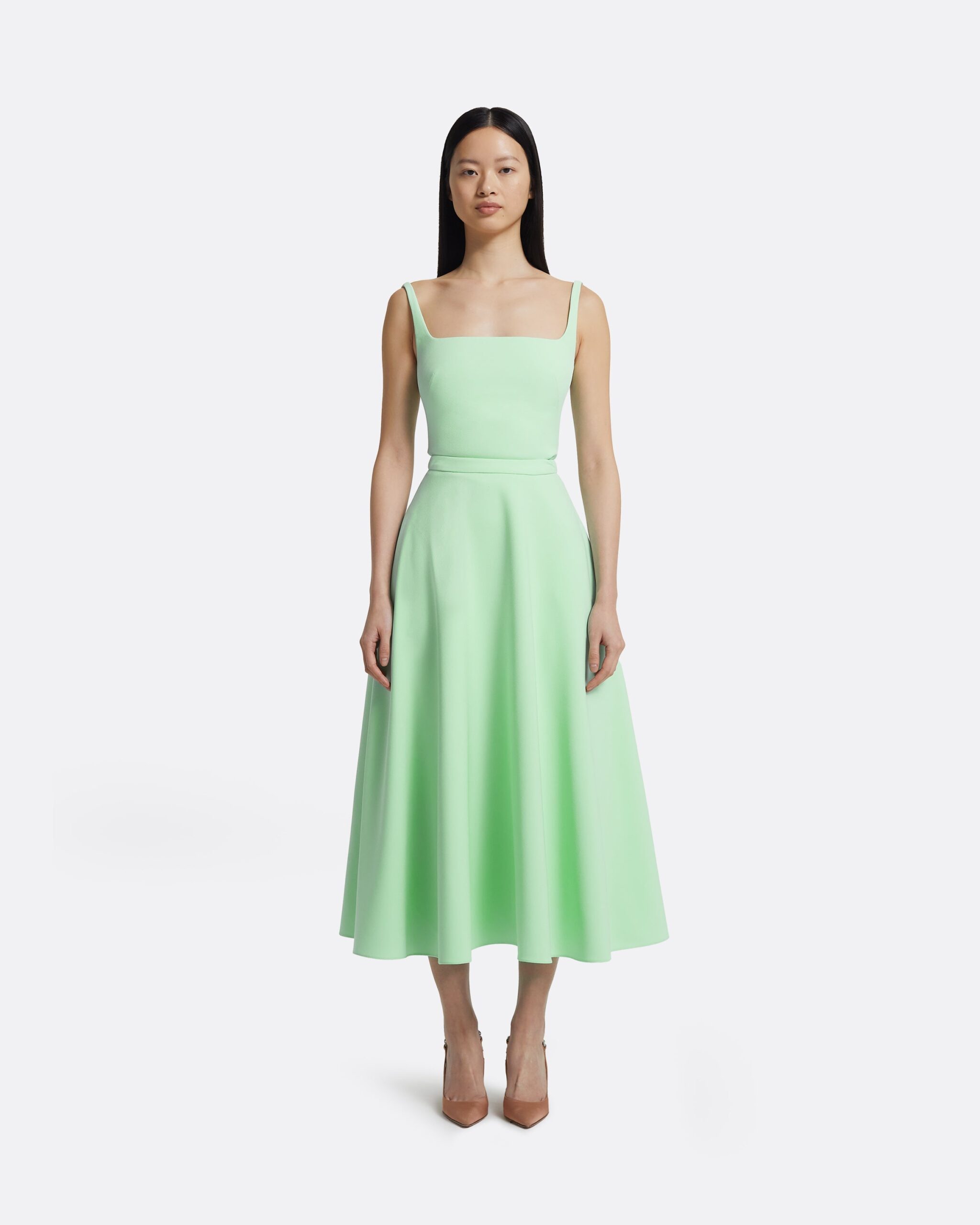 Miwa Skirt In Brook Green | Safiyaa Skirts Coveti