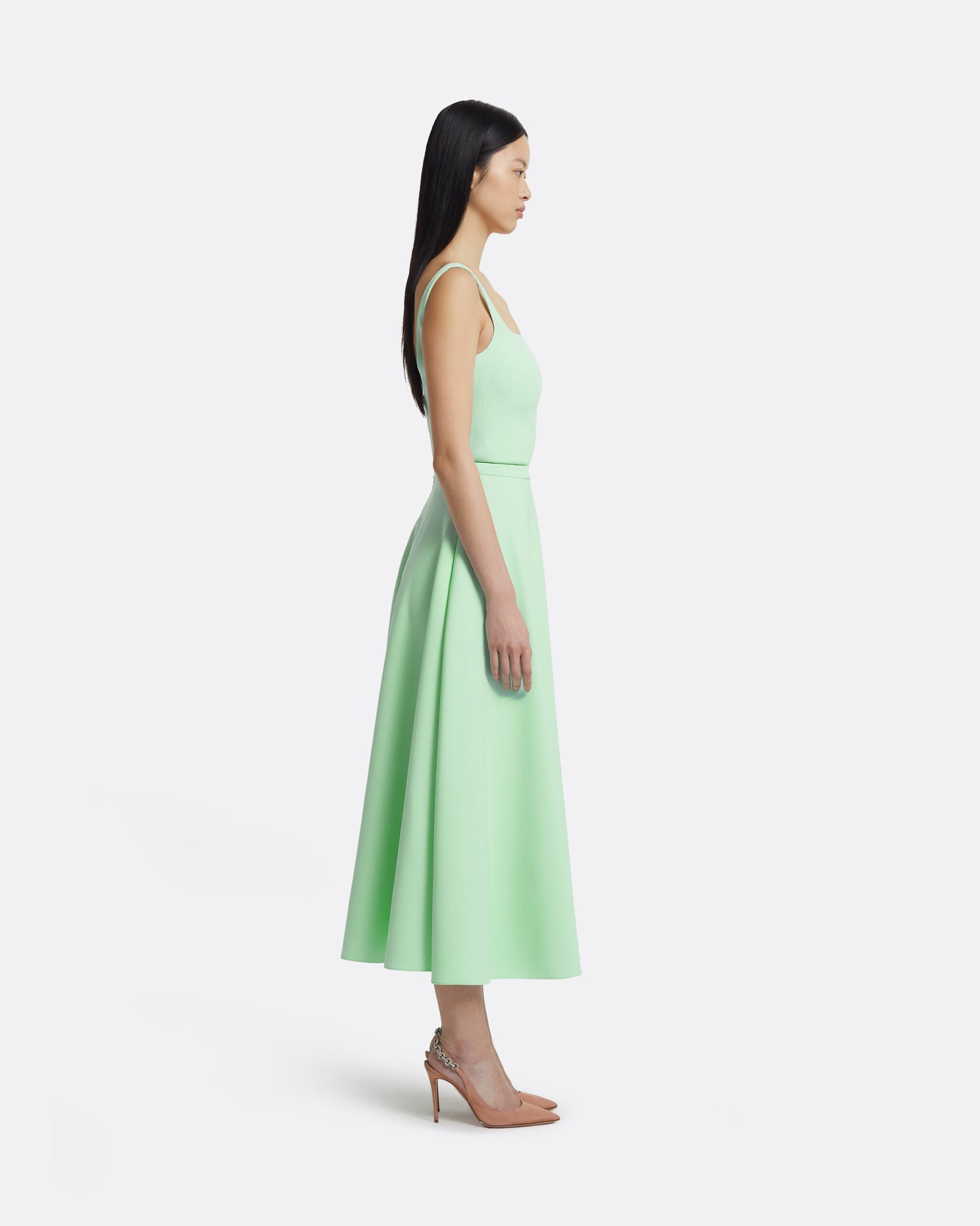 Miwa Skirt In Brook Green | Safiyaa Skirts Coveti