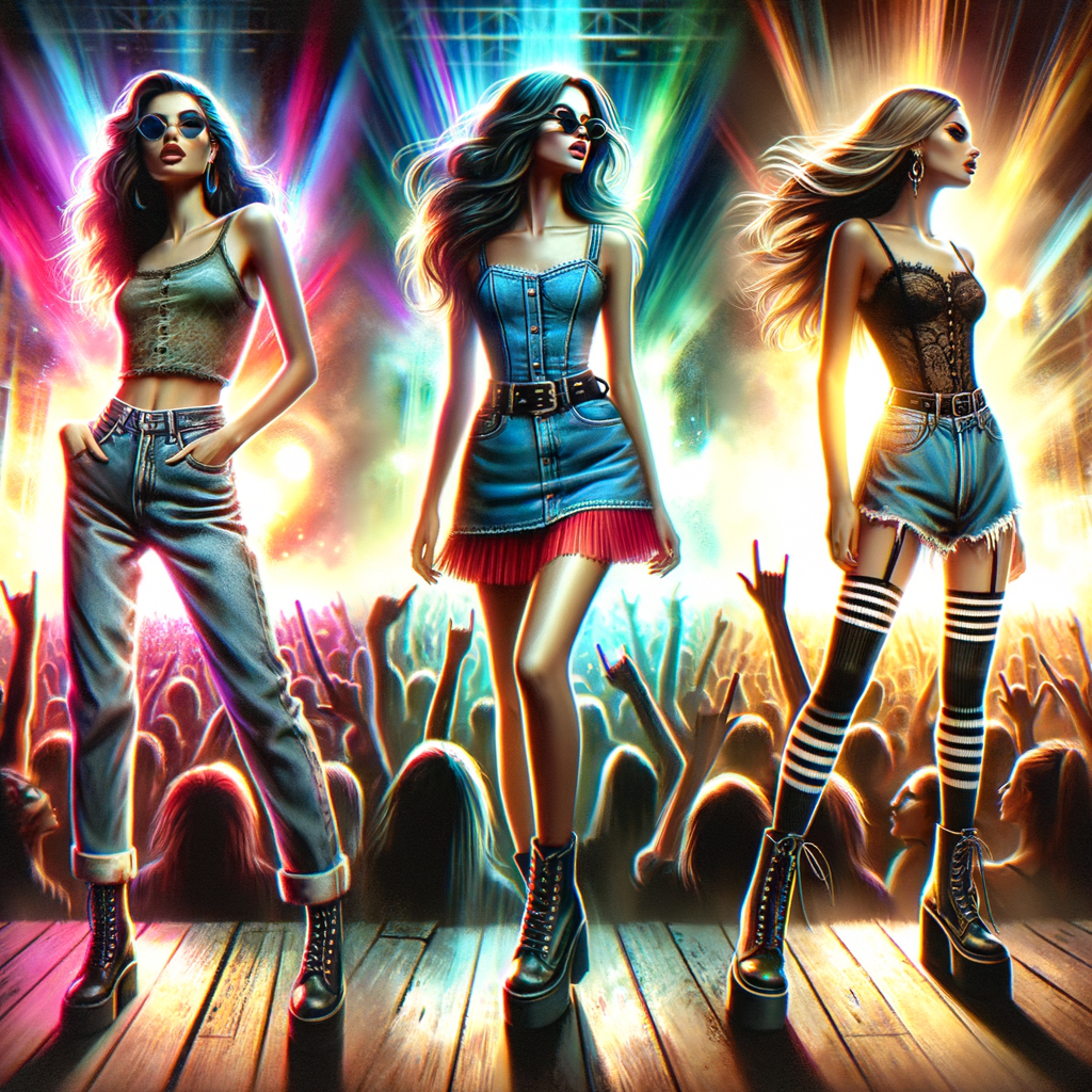 Rock Concert Style: Stunning Outfits with Jean Tank Tops | Fashion ...